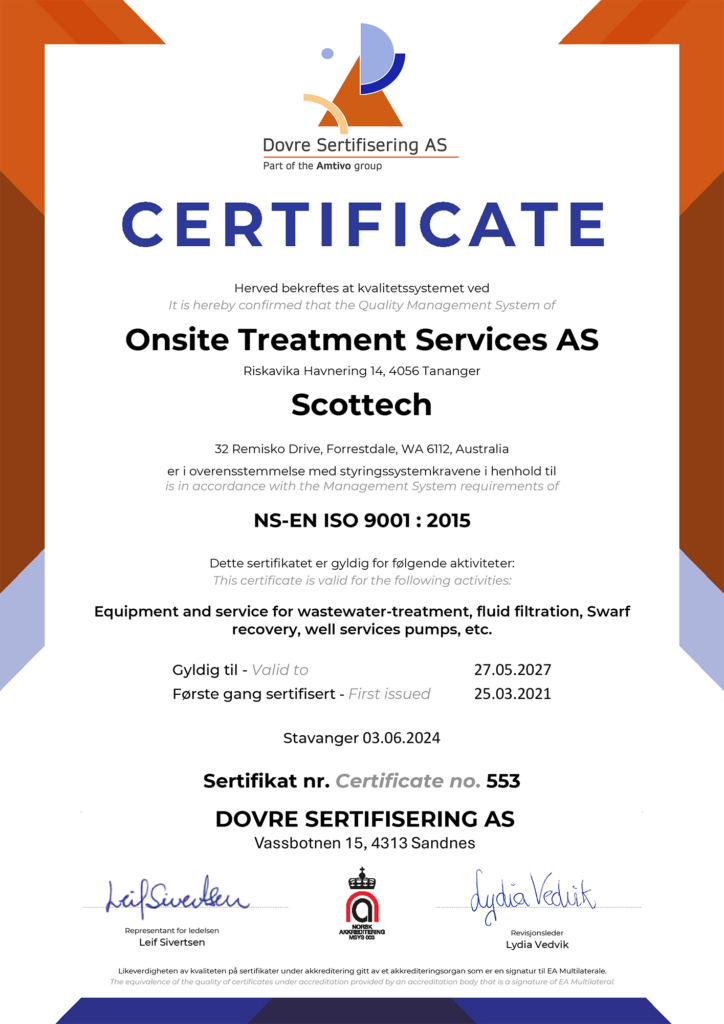 OTS proudly announces another achievement, the ISO 9001:2015 ...